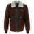 Brown Airforce bomber leather aviator jacket